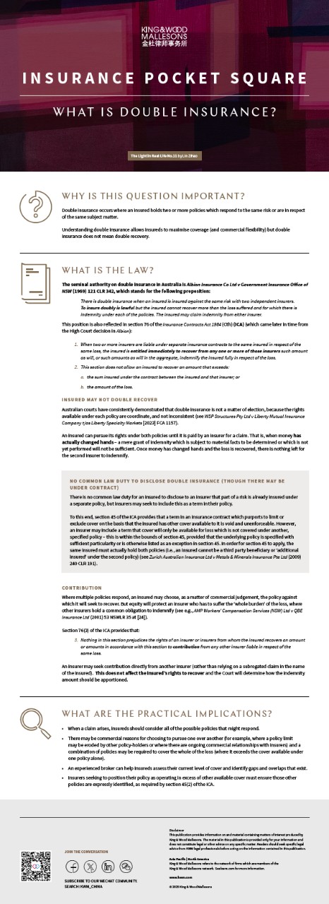 What is double insurance? - KWM