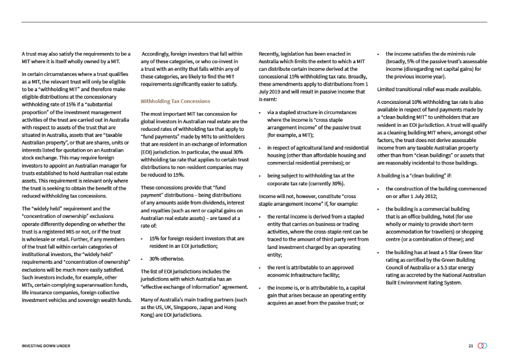 A guide to investing in Australian real estate - KWM